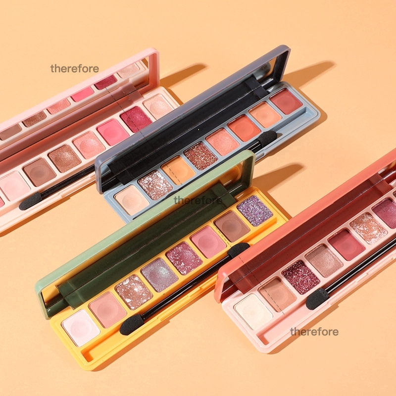Rainbow Cute 8 Color Glitter/Matte Party Waterproof Eyeshadow Palette ...