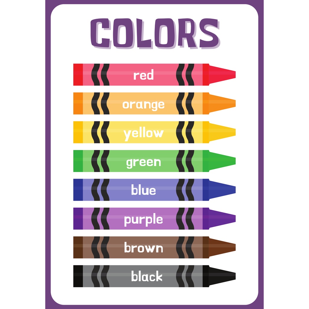 Colors Chart Laminated Educational Chart A4 Size | Shopee Philippines Colors Chart Laminated Educational Chart A4 Size | Shopee Philippines