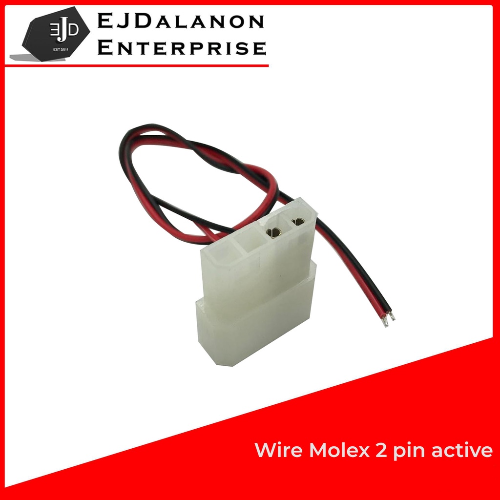 4 Pin Lp4 Molex 2 Wire Active for 12Vdc Supply DIY / Pisonet Piso Wi-Fi ...