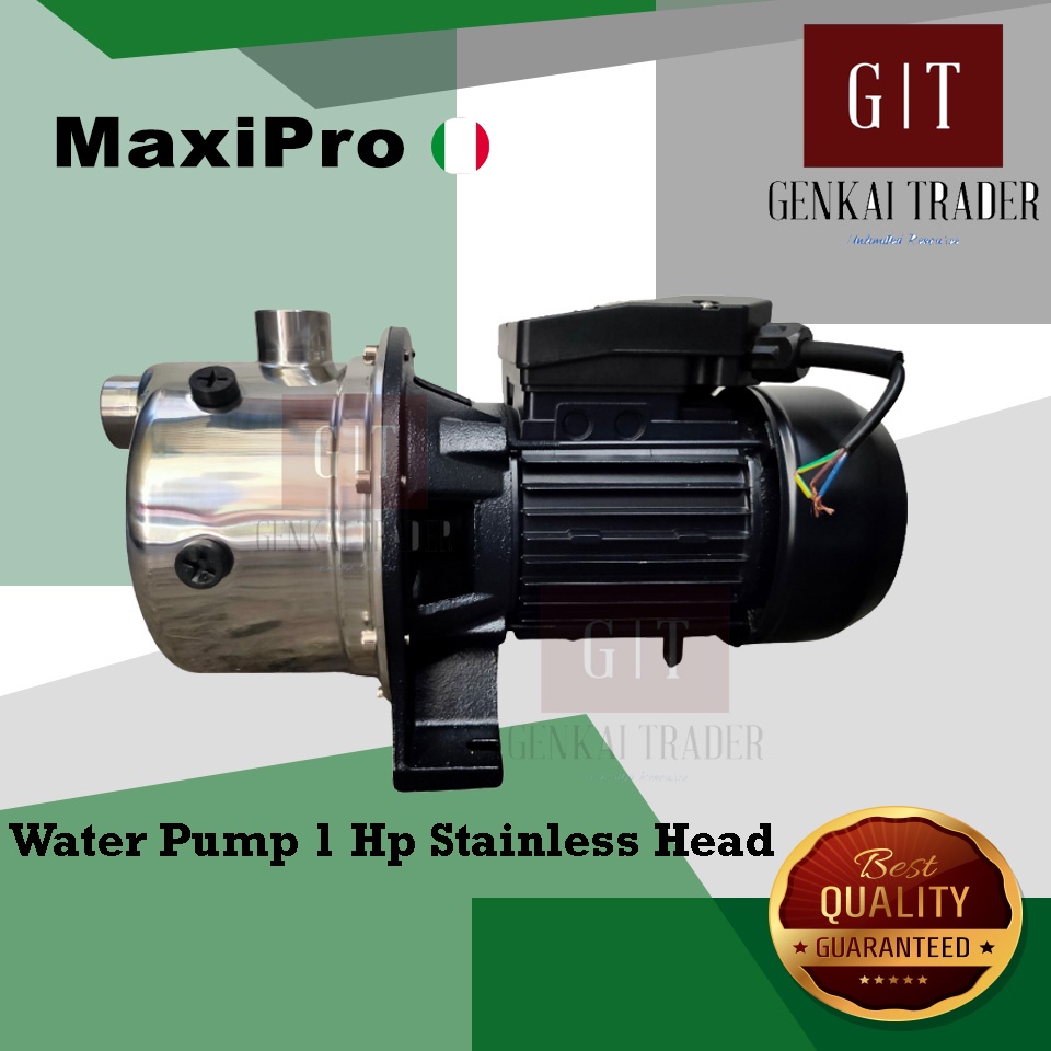 MAXIPRO Electric Stainless Head Pump 1.0HP Jet Booster Pump | Shopee ...