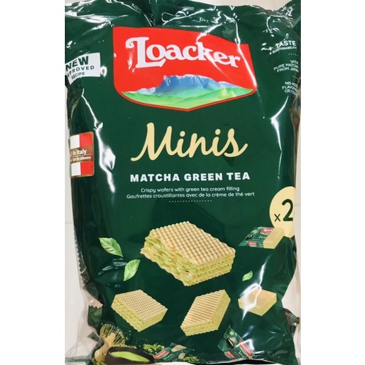 200g Loacker Minis Matcha Green Tea Wafer 20pcs x 10g | Shopee Philippines 200g Loacker Minis Matcha Green Tea Wafer 20pcs x 10g | Shopee Philippines