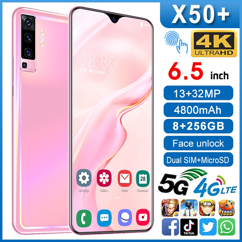 X50+ android smart phone 6.5-inch mtk6595 10-core 5g network ram 8gb ...