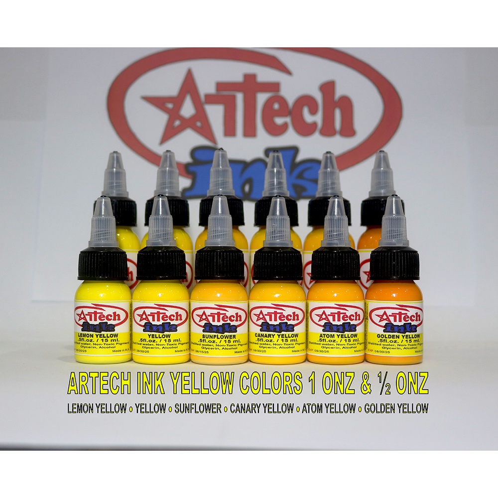ARTECH INK TATTOO Yellow Colors | Shopee Philippines
