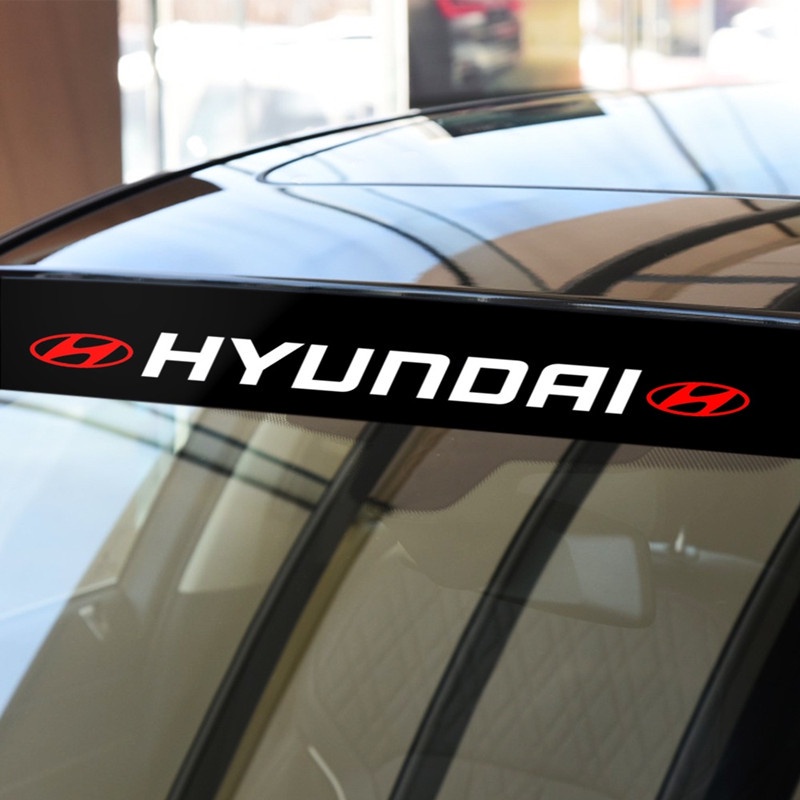Hyundai Car front and rear window windshield PVC sticker waterproof ...
