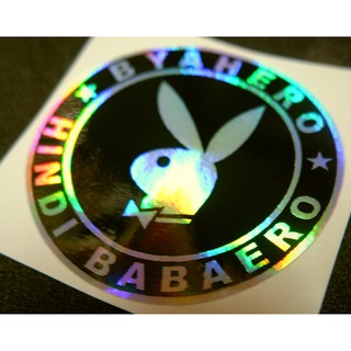 BYAHERO HINDI BABAERO HOLOGRAPHIC STICKER | Shopee Philippines