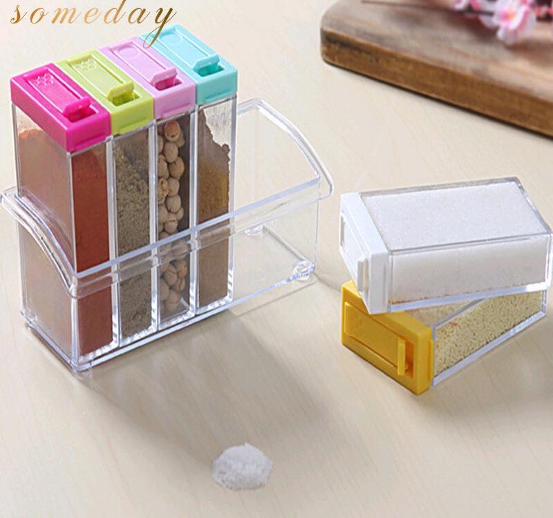 Seasoning Box Set Kitchen Supplies Visual Seasoning Containers Six ...