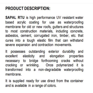 BUILDRITE SAPAL RTU WHITE (Gallon) | Shopee Philippines