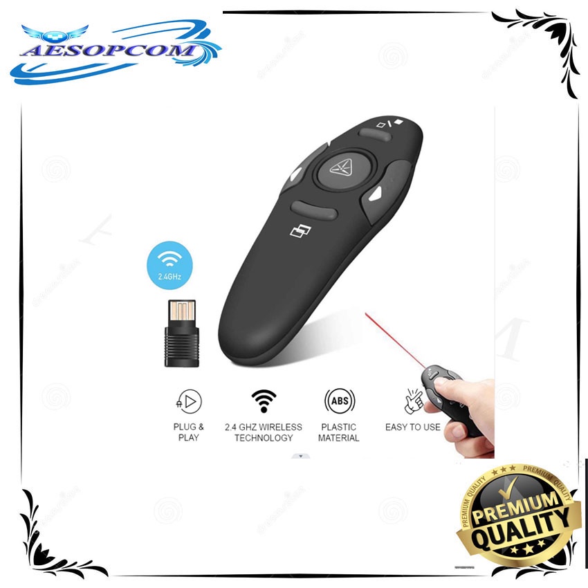 2 4ghzwireless Presenter Remote Presentation Usb Control Powerpoint Ppt