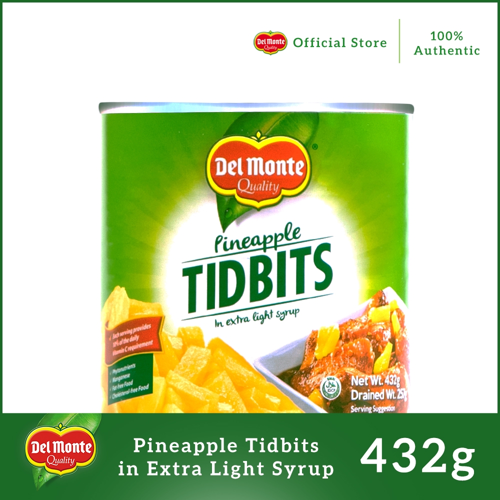 Del Monte Pineapple Tidbits 432g | Shopee Philippines