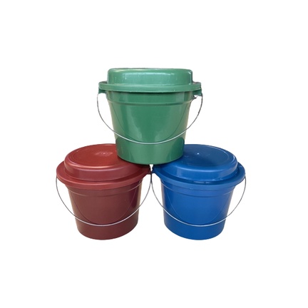 1 Gallon Multipurpose Plastic Pail Plastic Bucket with Cover | Shopee ...