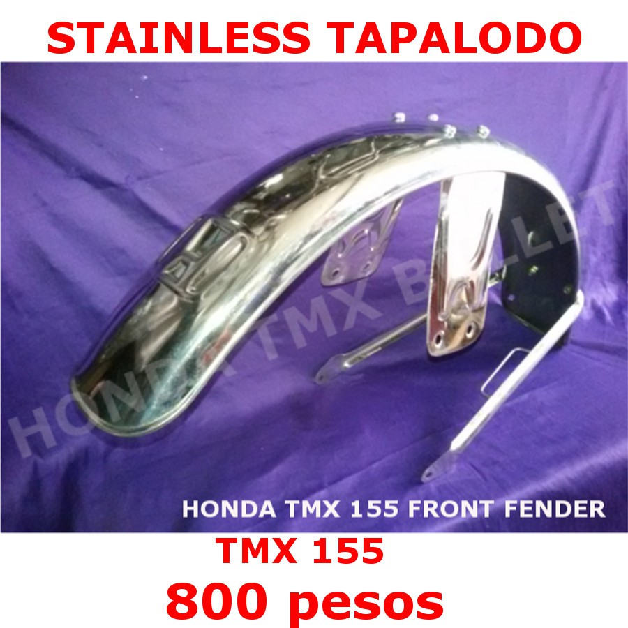 Front Fender , Tapalodo for Honda TMX 155 Stainless | Shopee Philippines