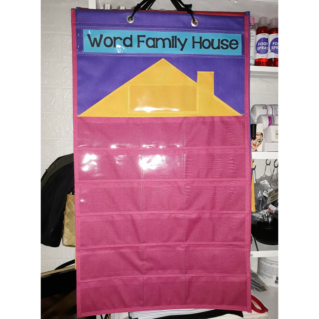 Word Family Chart POCKET CHART ONLY Available In 3 Colors Shopee