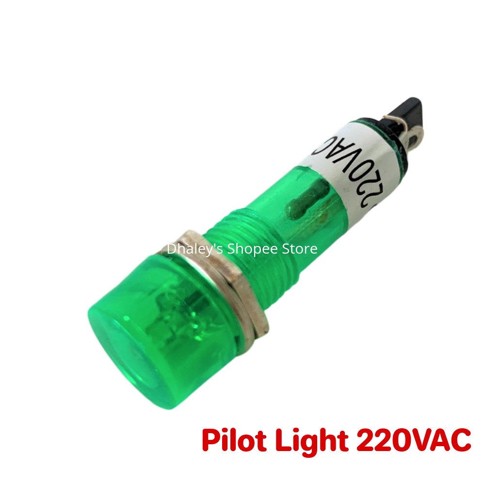 1pc. Pilot light AC / Pilot light Indicator 220VAC / Neon light AC 1cm ...