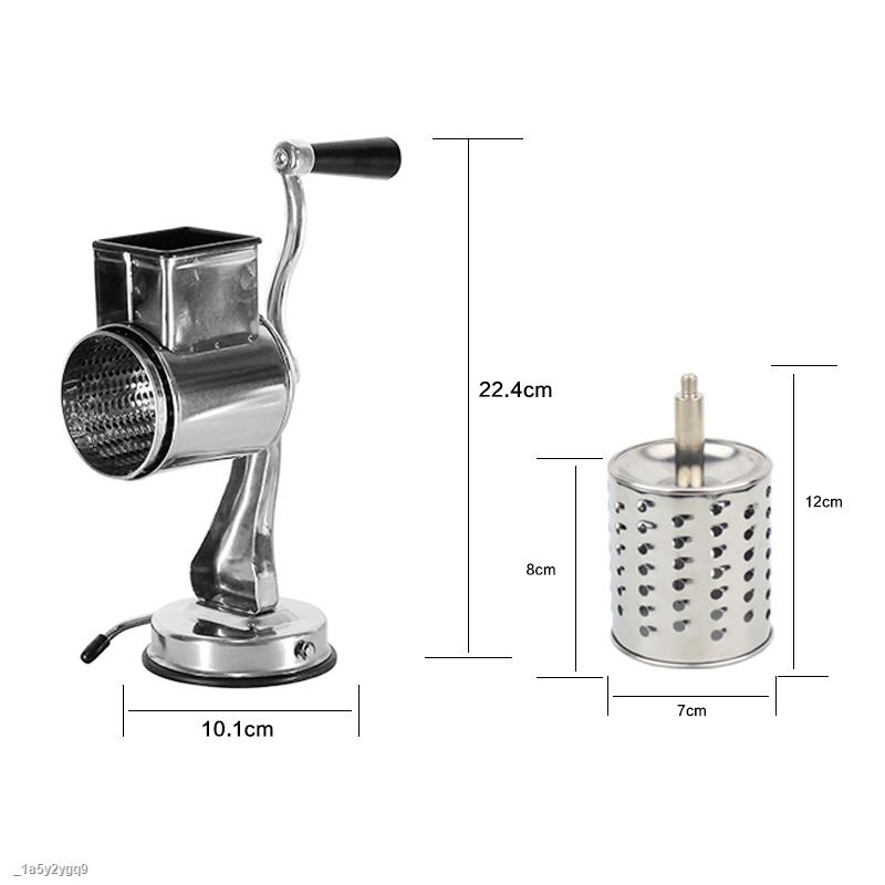 Rotary grater food grater with 5 roller blades for grating vegetables ...