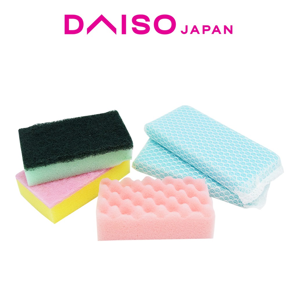 Daiso Variety Sponge 8 pcs | Shopee Philippines