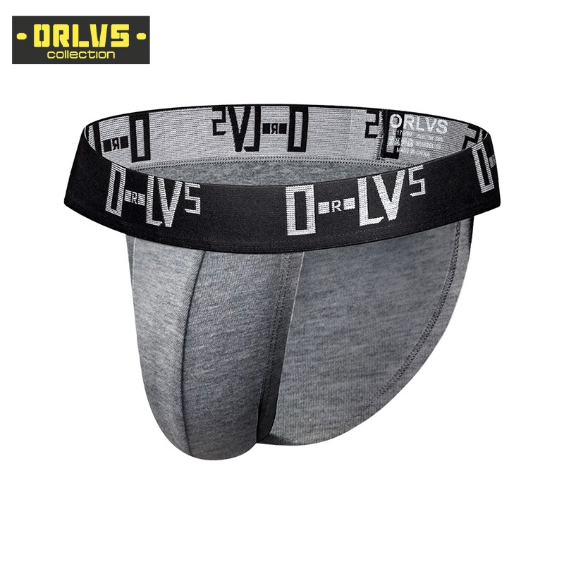 [orlvs]men Underwear Sexy Men Briefs Cotton U Convex Breathable Soft