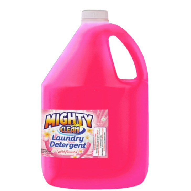 Mighty Clean Liquid Laundry Detergent Wildflowers Magenta - 1 Gallon ...