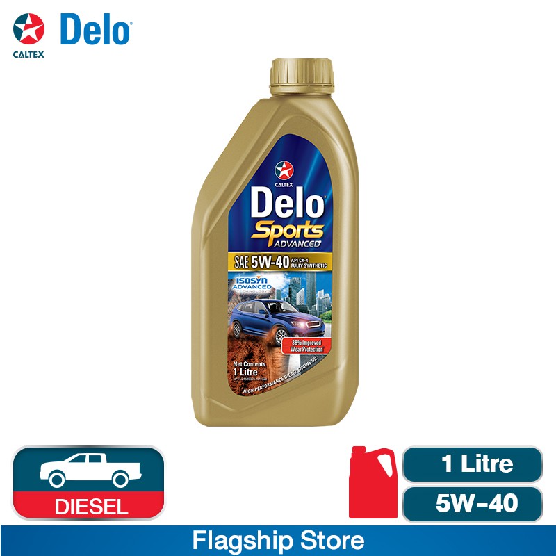 Caltex Delo Sports Advance Fully Synthetic SAE 5W40 1 Liter | Shopee ...