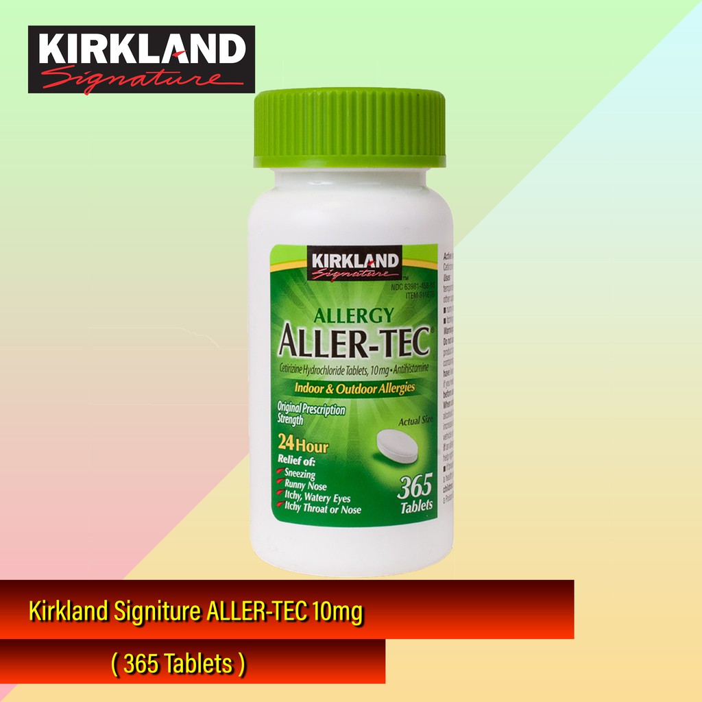 Kirkland Aller-tec 10mg ( 365 Tablets ) | Shopee Philippines