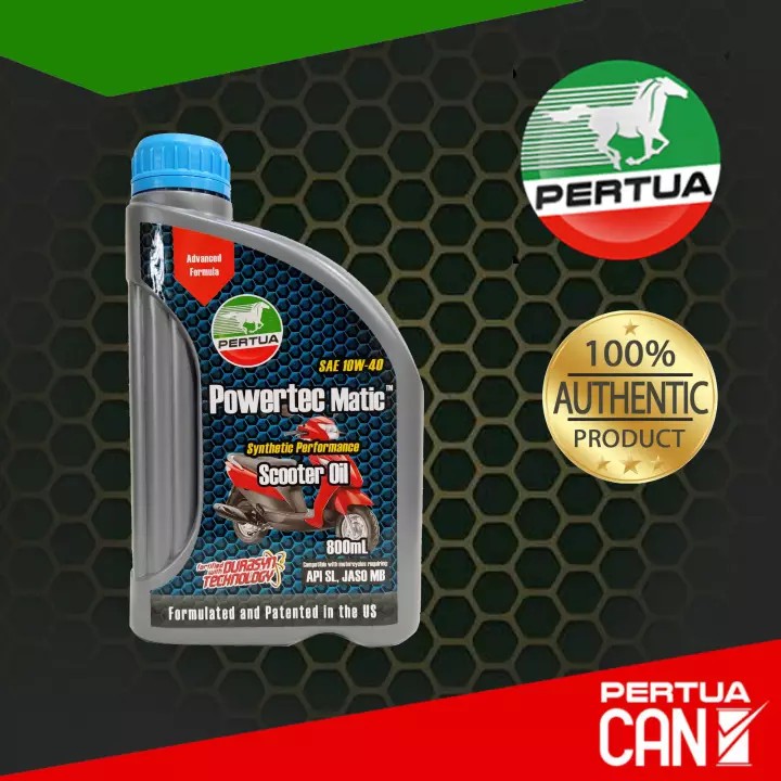Pertua Powertec Matic Synthetic Performance Scooter Oil Sae 10W-40 ...