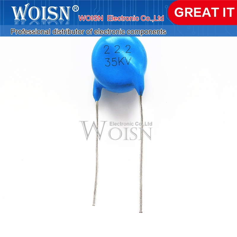 5 PCS High voltage ceramic chip ceramic capacitor 35KV222 35KV 222 ...