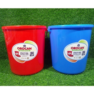 Orocan Pail with stainless steel handle timba 24 Liters (random ...