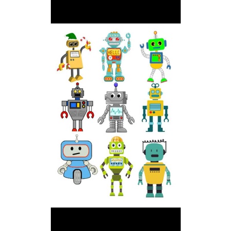 Cartoon ROBOT Topper | Shopee Philippines