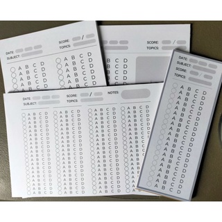 Study Answer Sheet Notepad | ABCD Multiple Choice | Review Notepad ...