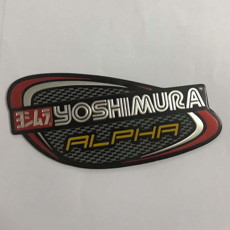Motorcycles Aluminum Decals Stickers Exhaust Pipe Yoshimura Alpha ...