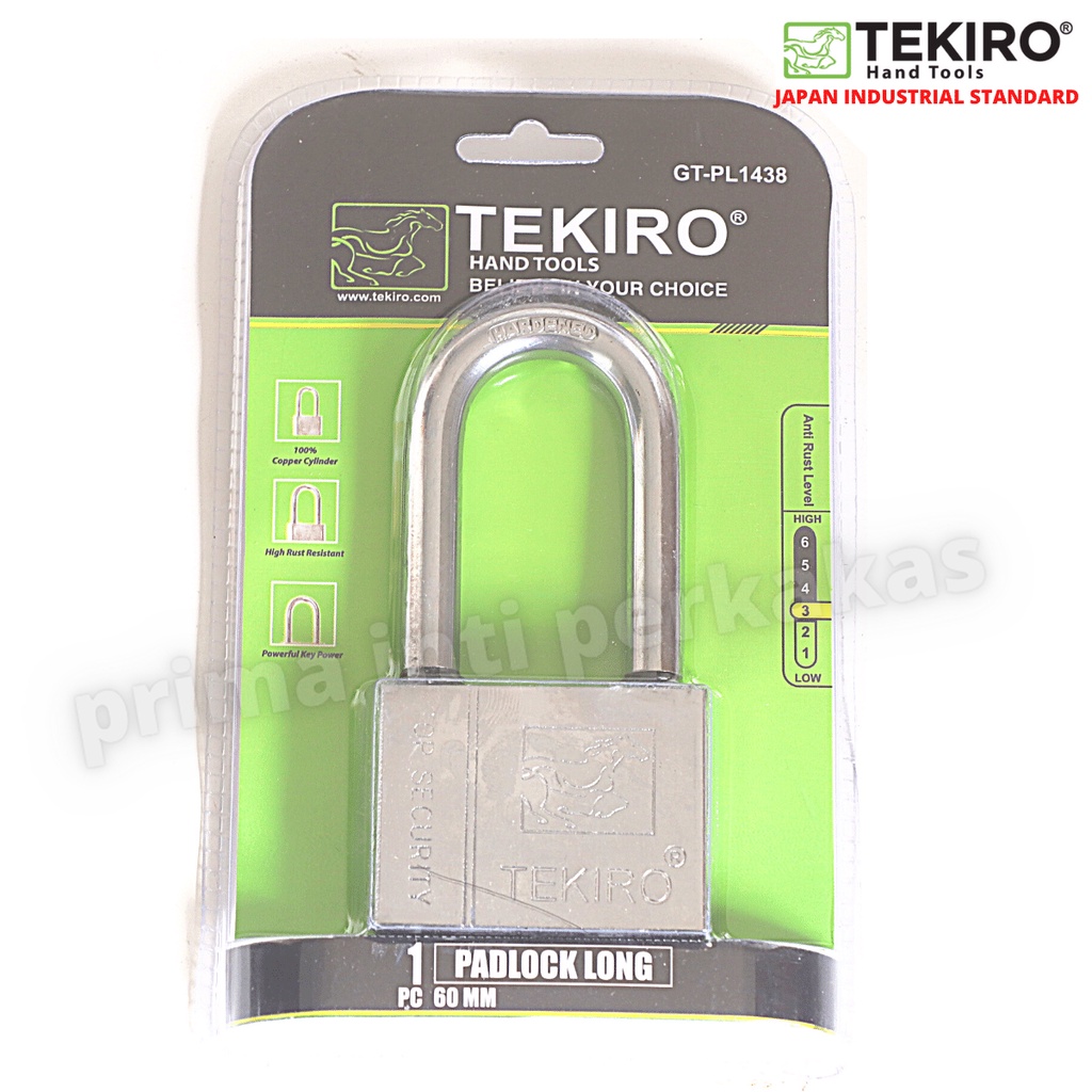 Tekiro Long Neck Padlock 60mm / Padlock Long 60mm Tekiro / Padlock ...