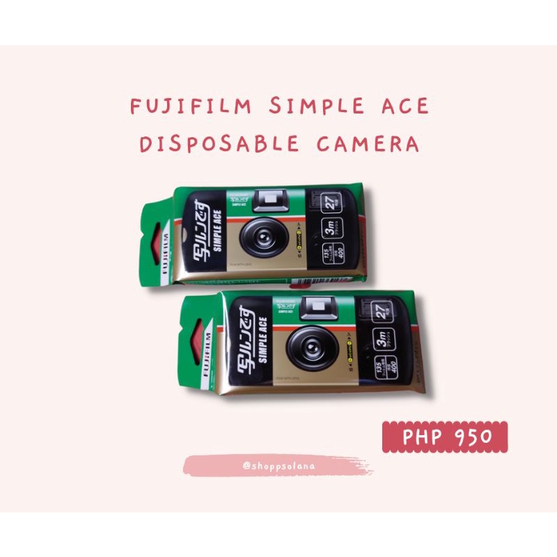 FUJIFILM DISPOSABLE CAMERA | Shopee Philippines