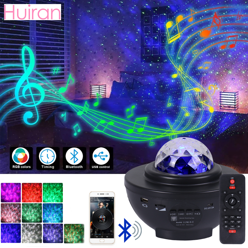 Colorful Starry Projector Lights Sky Galaxy Bluetooth USB Voice Control ...