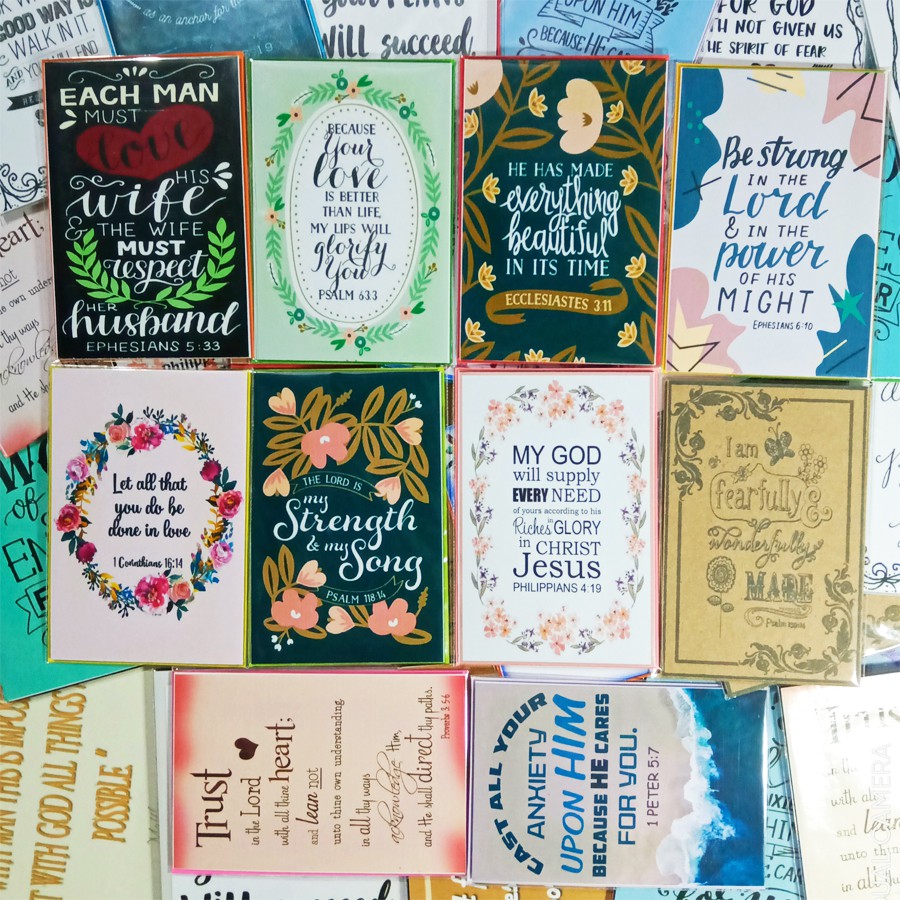 10 Pcs Assorted Bible Verses Ref Magnet ATM Size | Shopee Philippines