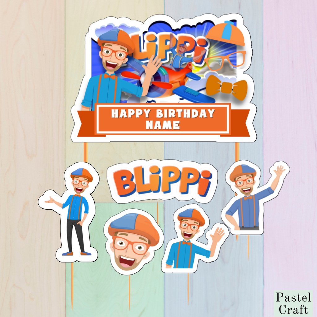 Blippi Customized Cake Topper for Birthday Party / Events ...