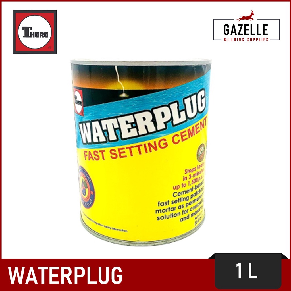 Waterplug Fast Setting Cement 1L | Shopee Philippines