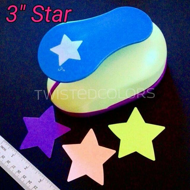 Star Puncher 1" 2" Or 3" For Scrapbooking Card Making Gift Tag Paper ...