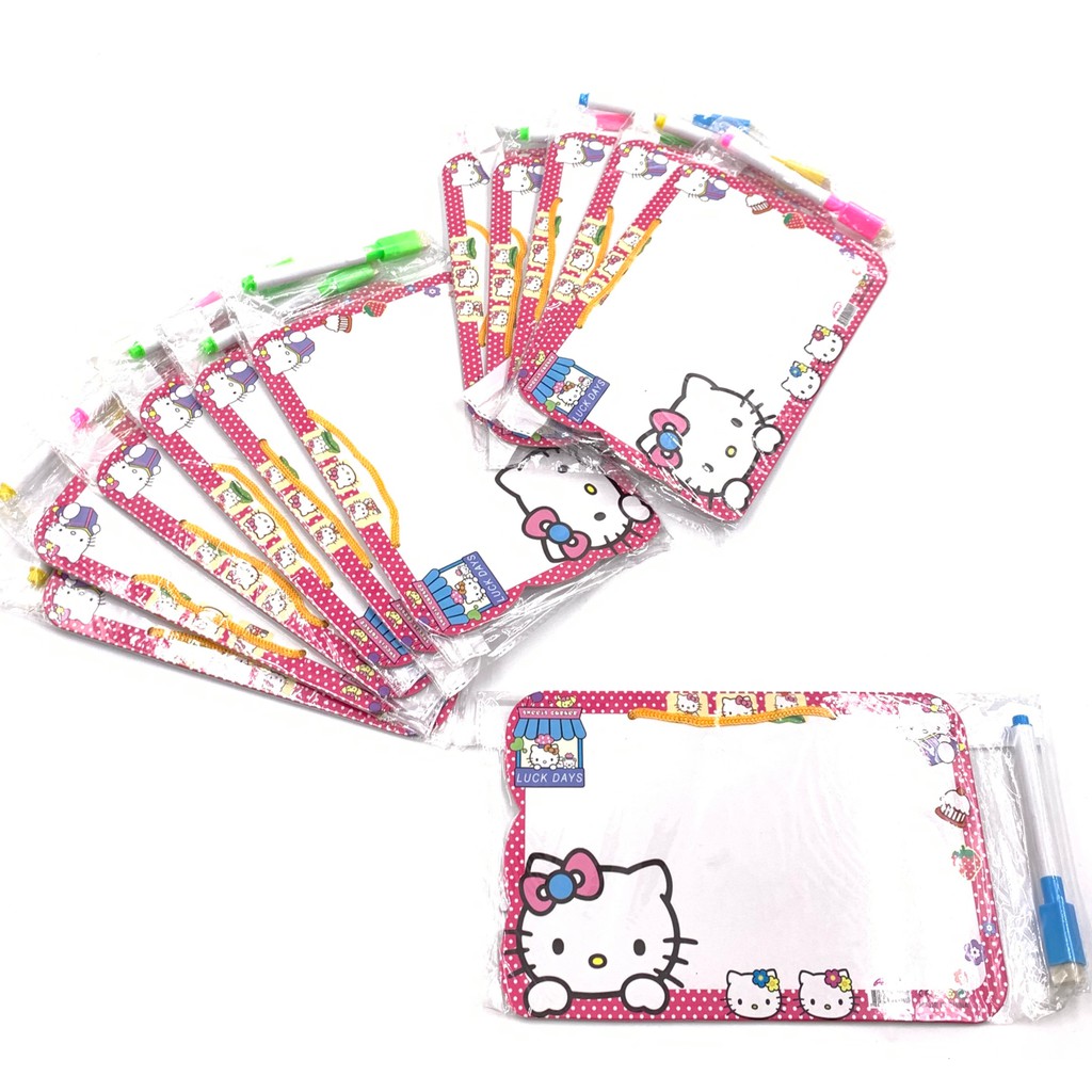 12pcs hello kitty white board games prizes giveaways birthday party ...