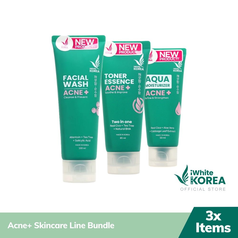 iWhite Korea Acne+ Skincare Line Bundle | Shopee Philippines