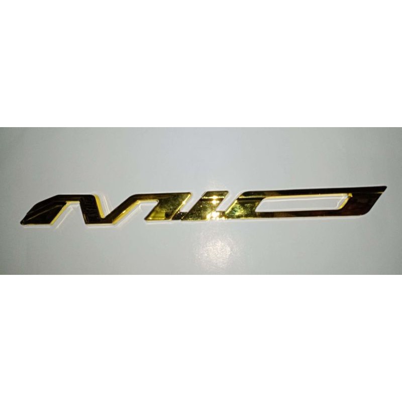 MIO Emblem Sticker Gold for Mio Sporty/Soul/Amore | Shopee Philippines