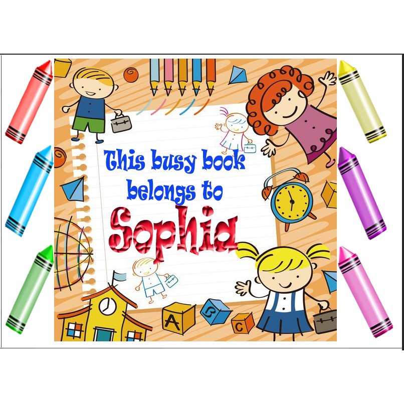 Personalized Laminated Busy Book with tracing and velcro | Shopee ...