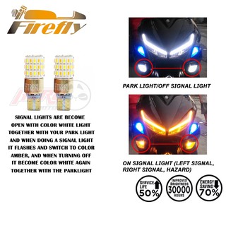 Firefly DUAL CONTACT LED Dual Mode T15 Signal/Park Light color amber ...
