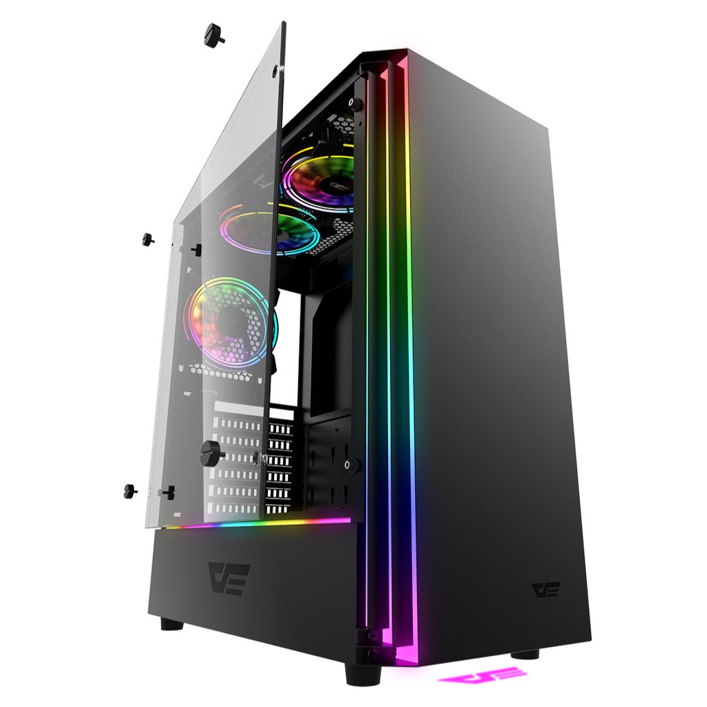 darkFlash J11 MINIMALIST DESIGN Tempered Glass ATX Gaming Case | Shopee ...