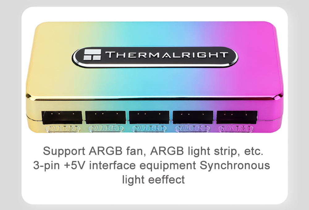 Thermalright ARGB RGB HUB Controller REV.A 5V 3PIN/12V 4PIN motherboard ...