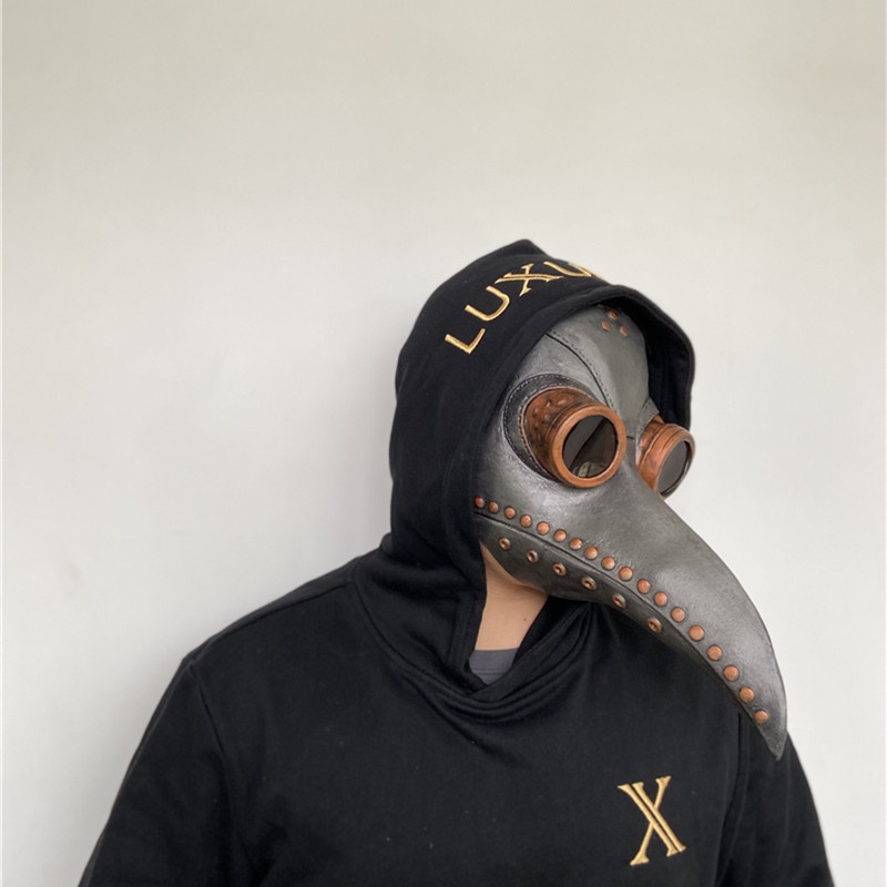 SCP 049 mask Plague Doctor Beak mask Funny Medieval Steampunk Halloween ...