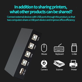 Mini 4 Ports USB Printer Scanner Sharing Share Switch Splitter Box Hub | Shopee Philippines