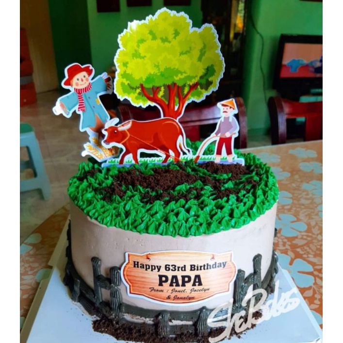 Farmer theme cake topper | Shopee Philippines