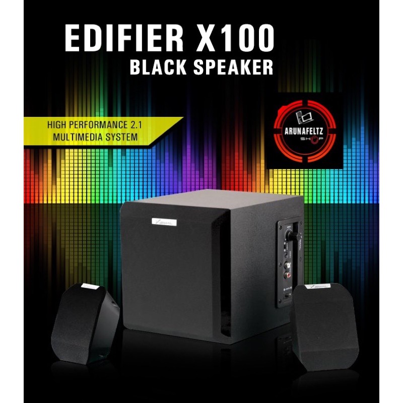 Edifier X100 Multimedia 2.1 Speaker with Subwoofer | Shopee Philippines