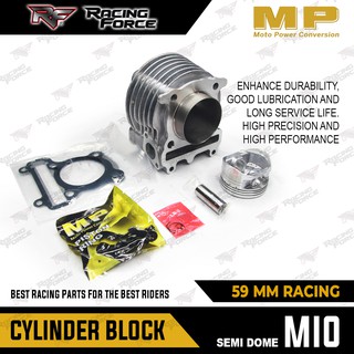 MP Cylinder Block Mio 110/Amore/Sporty (50mm STD/58.5mm/59mm Dome/59mm ...