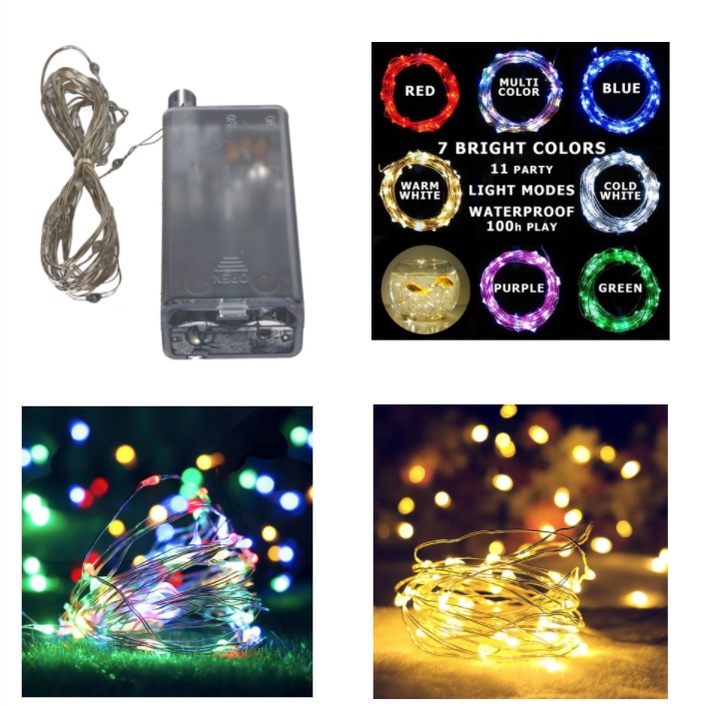 3M Led Fairy Lights Battery Operated Copper Wire Starry Fairy Lights ...