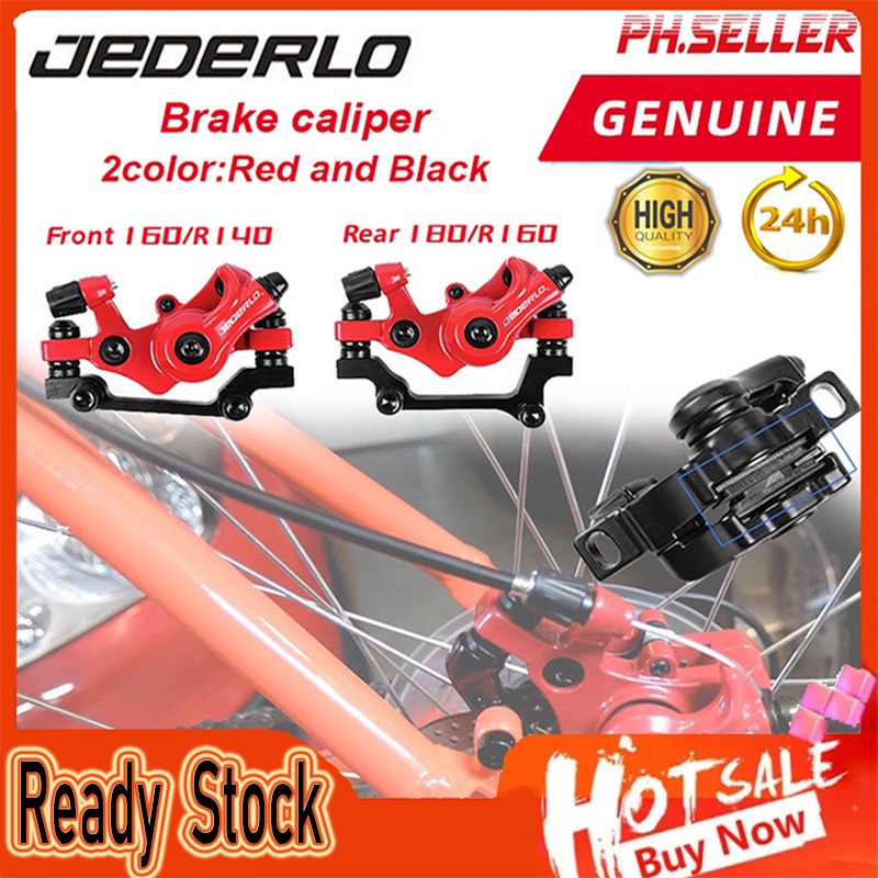 JEDERLO Bicycle Disc Caliper Aluminum All Mechanical Front/Rear Brake ...